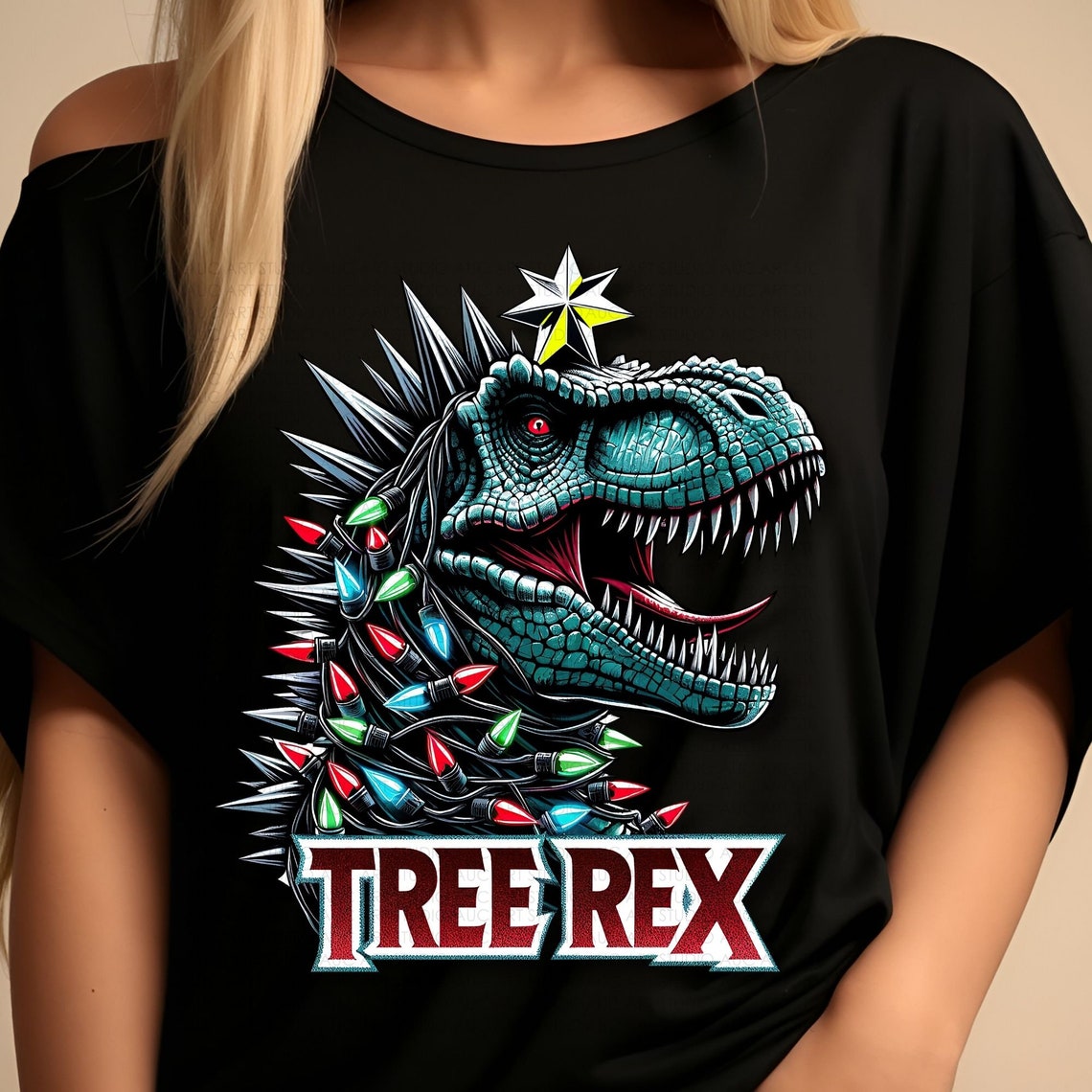 Christmas Tree Rex Png Dinosaur Clipart Xmas Clip Art Shirt - Etsy