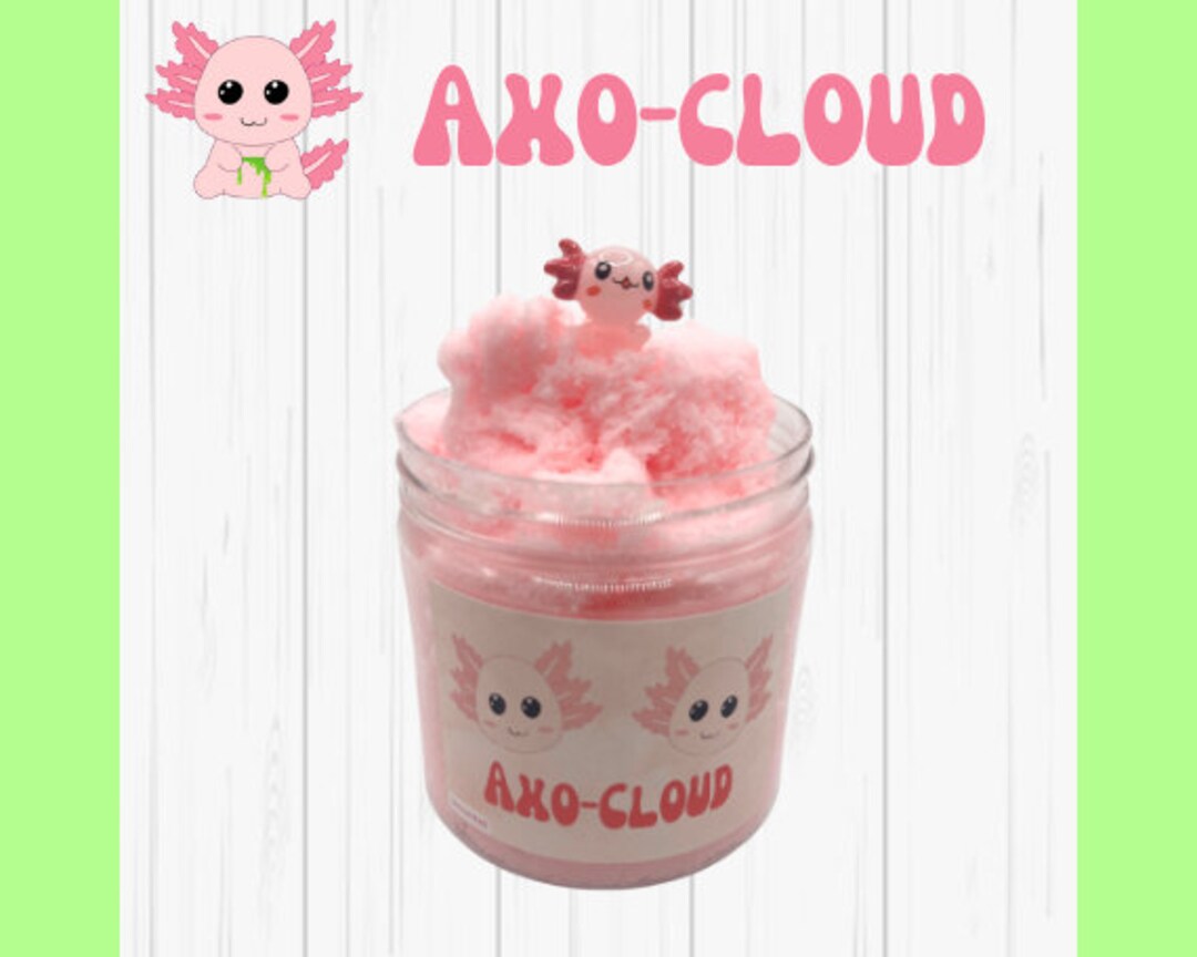Axo-cloud Slime (unscented) Fluffy Cloud Slime - Etsy