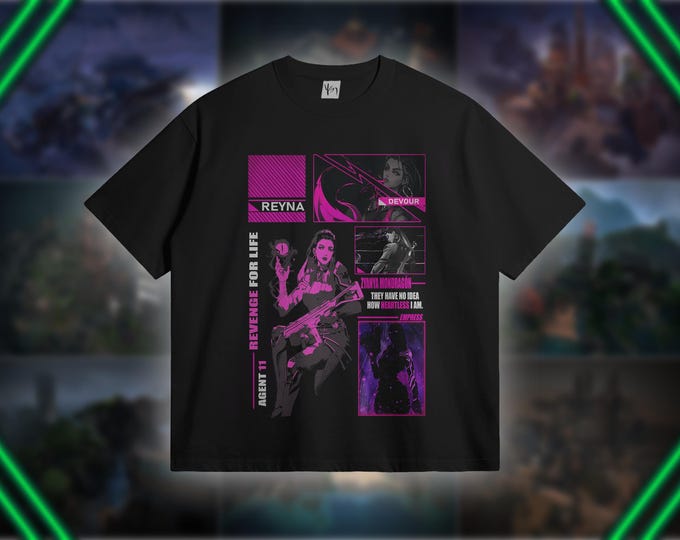 Valorant Reyna Main Tshirt. Valorant Agent 11 Game Shirt. Zyanya Online ...