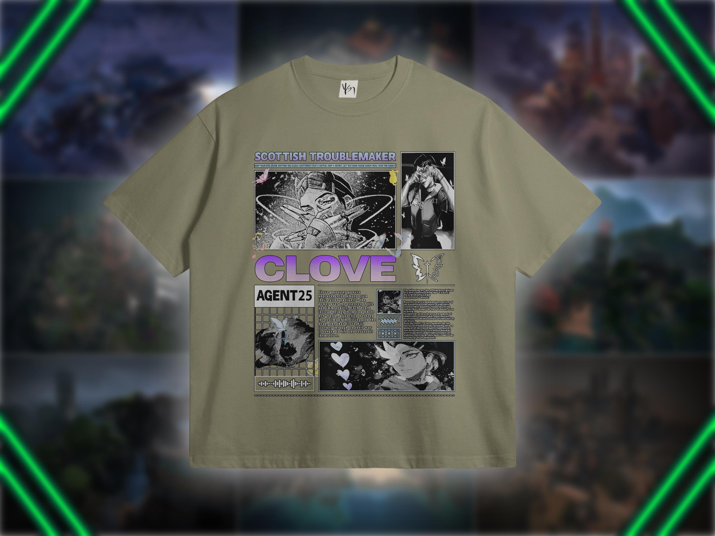 Valorant Clove Main Tshirt. Valorant Clove Controller Shirt Gift. Gamer ...