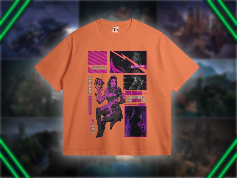 Valorant Reyna Main Tshirt. Valorant Agent 11 Game Shirt. Zyanya Online ...