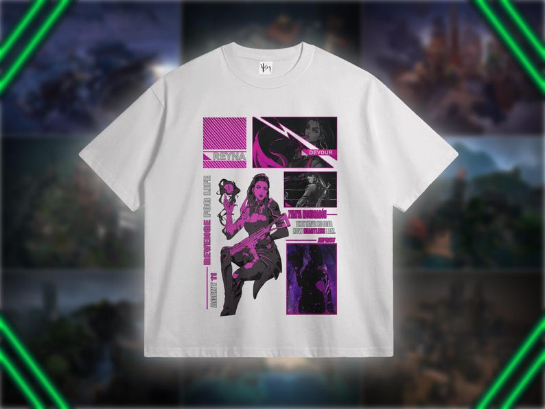 Valorant Reyna Main Tshirt. Valorant Agent 11 Game Shirt. Zyanya Online ...