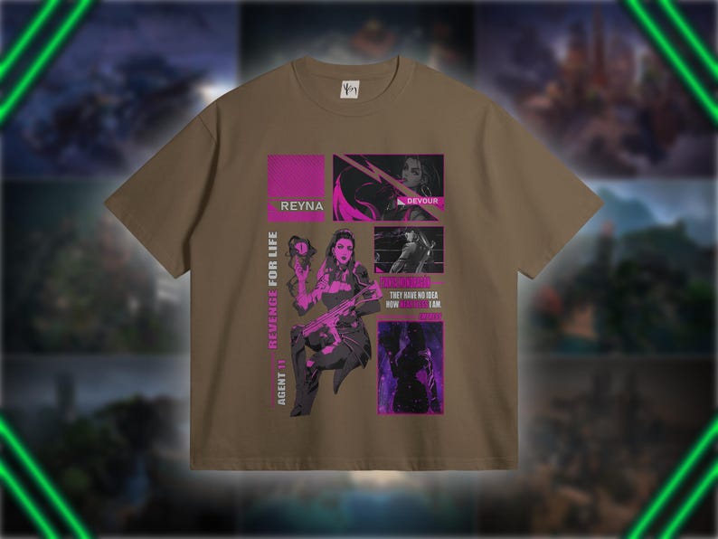 Valorant Reyna Main Tshirt. Valorant Agent 11 Game Shirt. Zyanya Online ...