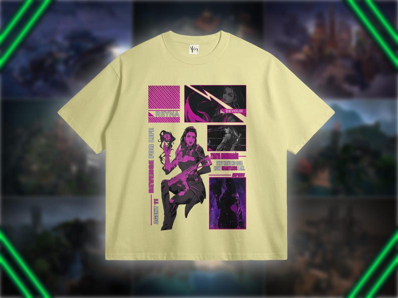 Valorant Reyna Main Tshirt. Valorant Agent 11 Game Shirt. Zyanya Online ...