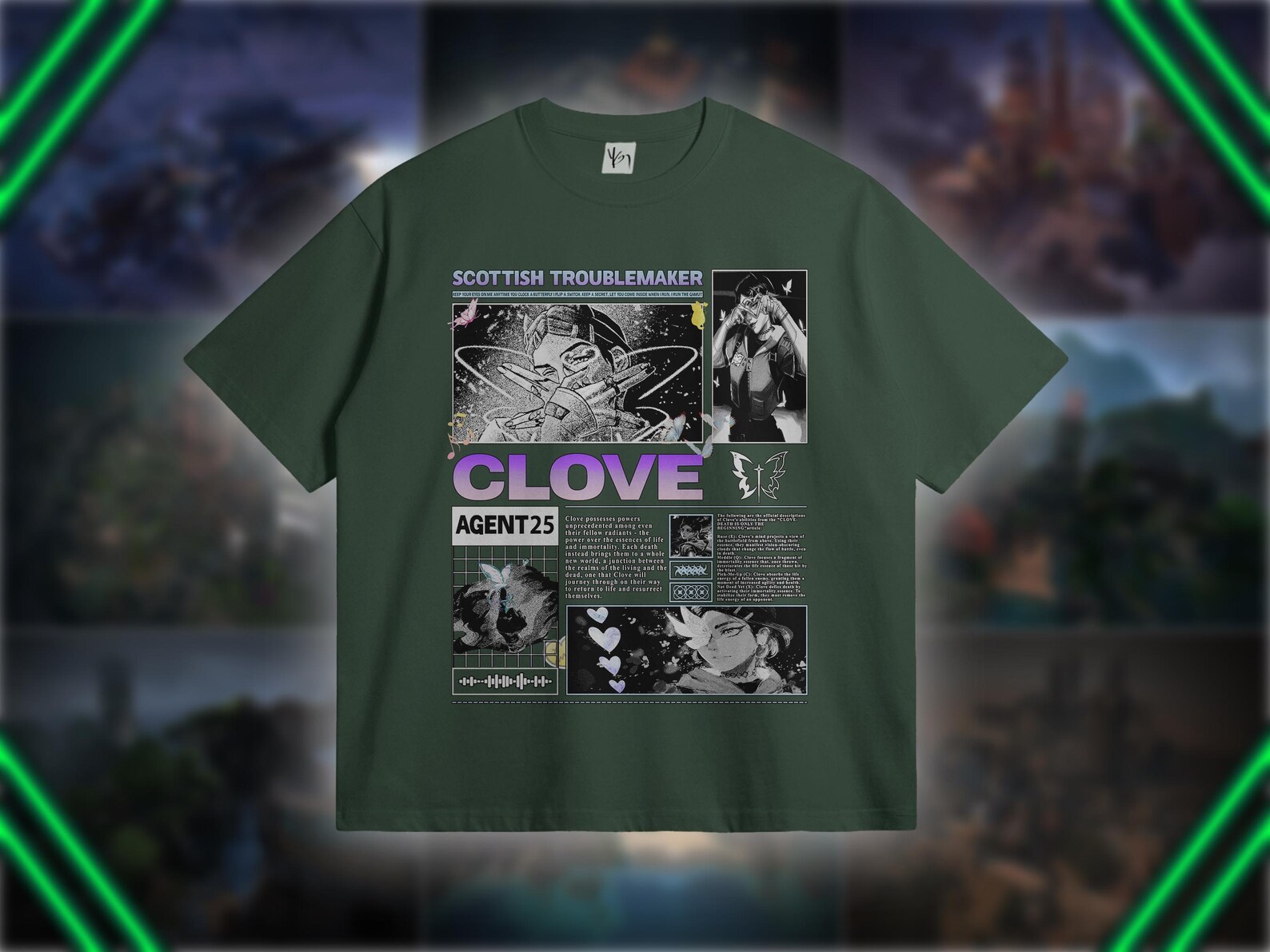 Valorant Clove Main Tshirt. Valorant Clove Controller Shirt Gift. Gamer ...