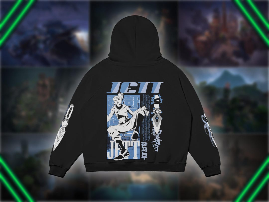 Jett Hoodie. Valorant Jett Hoodie Gift. Gamer Gift for Valorant Lover ...