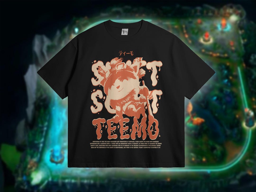 Teemo League of Legends Tshirt. Lol Teemo Main Shirt. Comfy Video Game ...