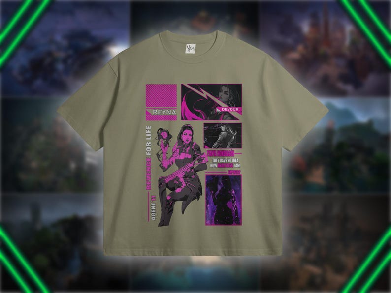 Valorant Reyna Main Tshirt. Valorant Agent 11 Game Shirt. Zyanya Online ...