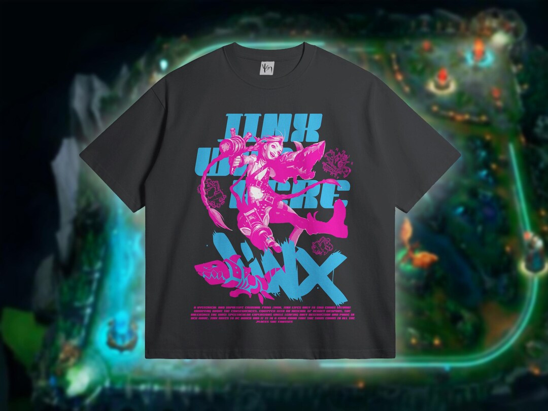 Buy Jinx League of Legends Tshirt. Arcane Jinx Shirt. Lol Gamer Gift ...