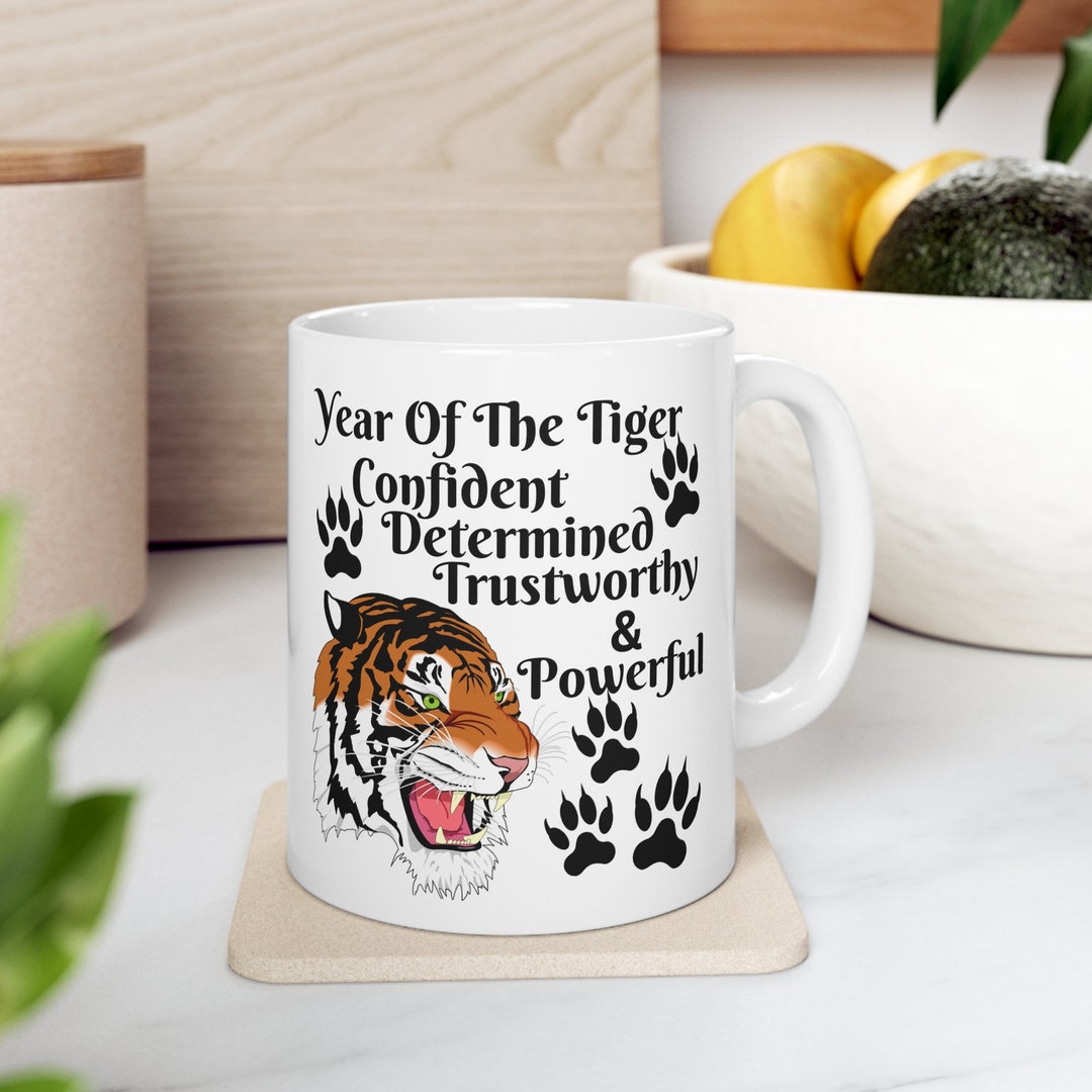 Tiger Mug, Animal Mug, Zodiac Sign Mug, Tiger Zodiac Sign Mug, Tiger ...