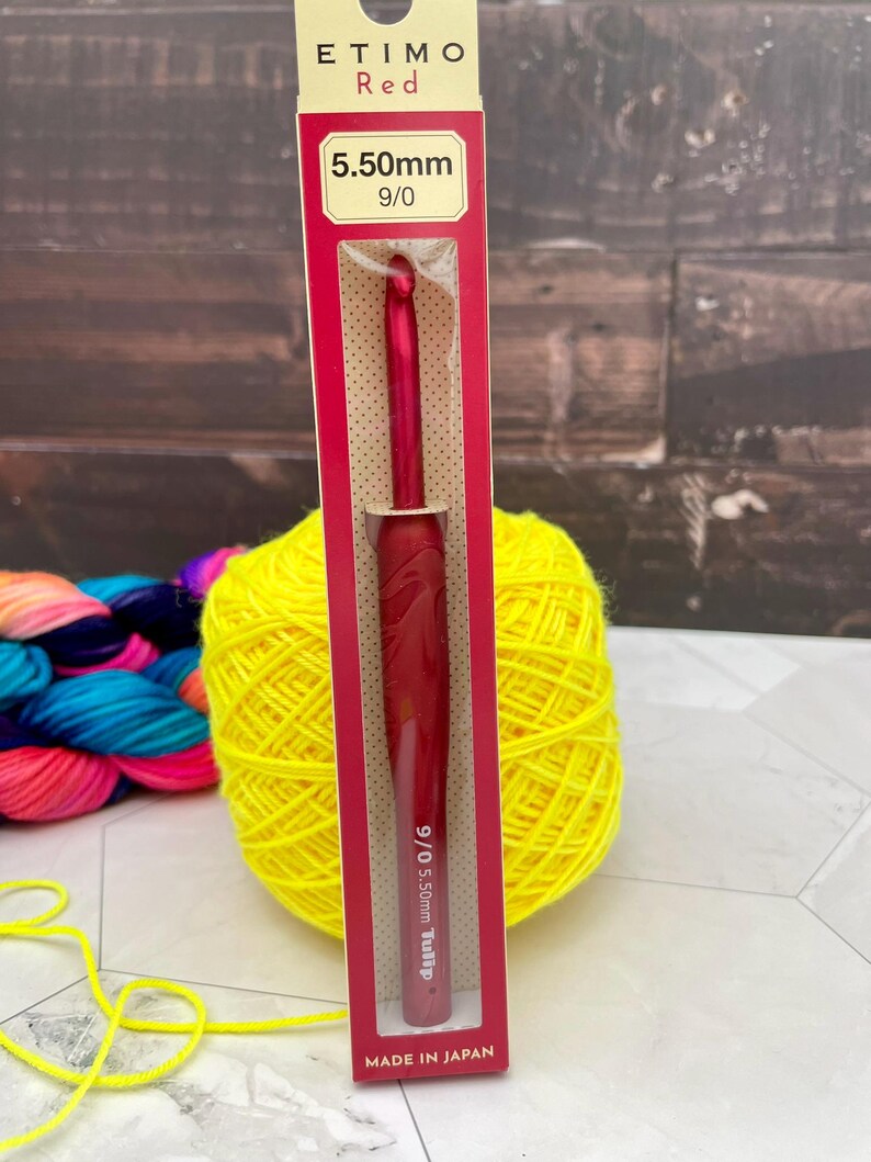 Tulip ETIMO Red Crochet Hook W/cushion Grip - Etsy