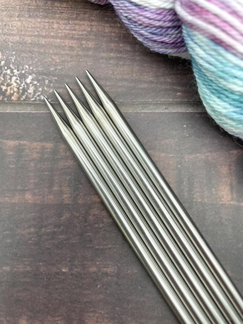 Hiyahiya 8" (20cm) Sharp Steel Double Pointed Knitting Needles - Etsy
