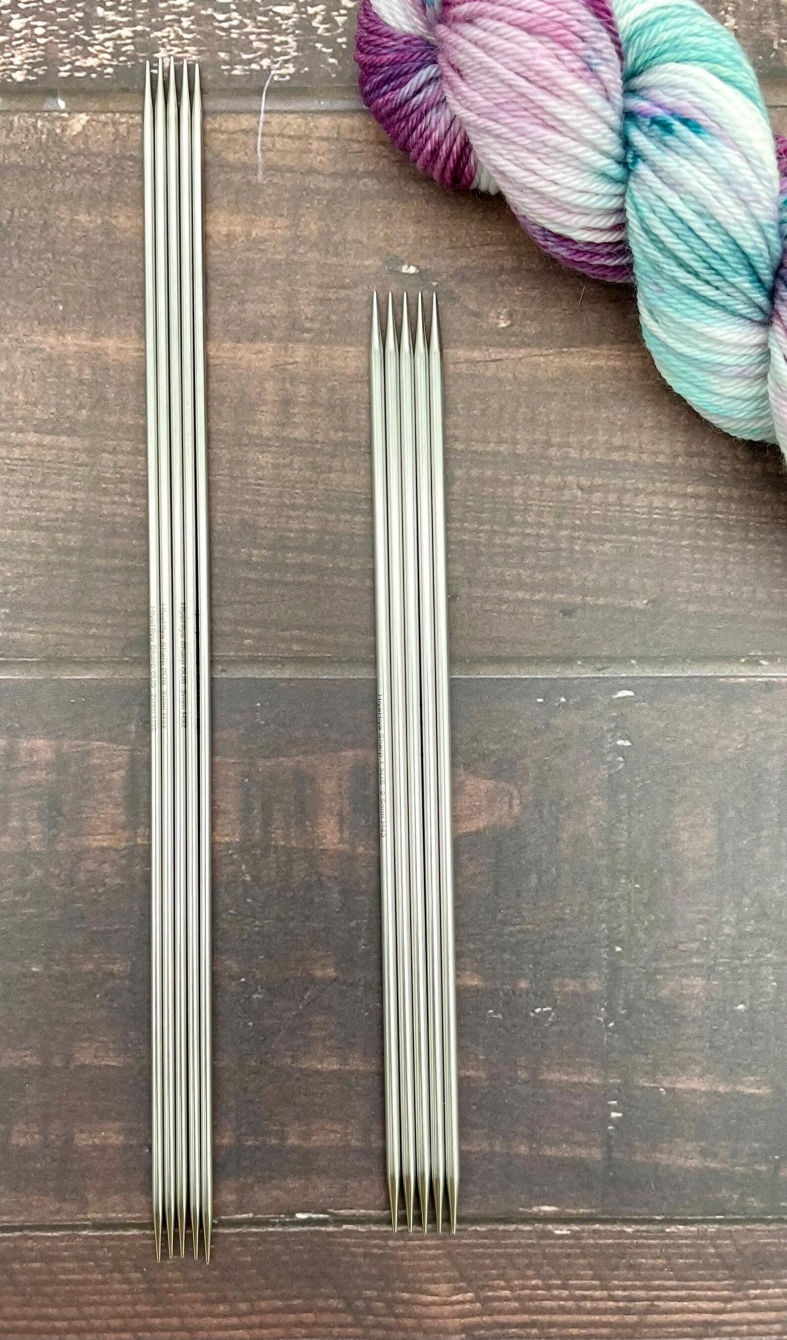 Hiyahiya 8" (20cm) Sharp Steel Double Pointed Knitting Needles - Etsy