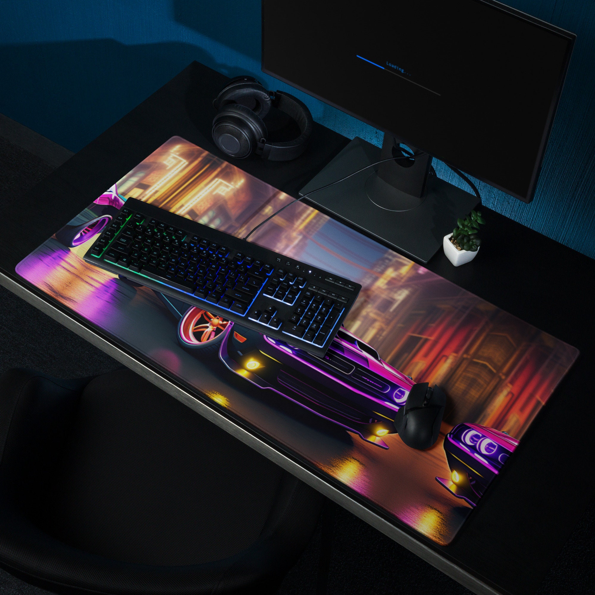 Cyberpunk Dodge Challenger Gaming Mouse Pad - Etsy
