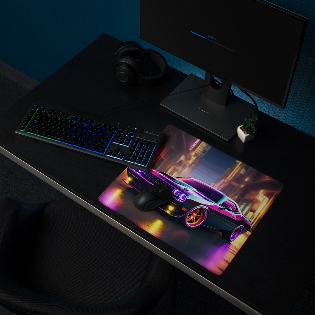 Cyberpunk Dodge Challenger Gaming Mouse Pad - Etsy