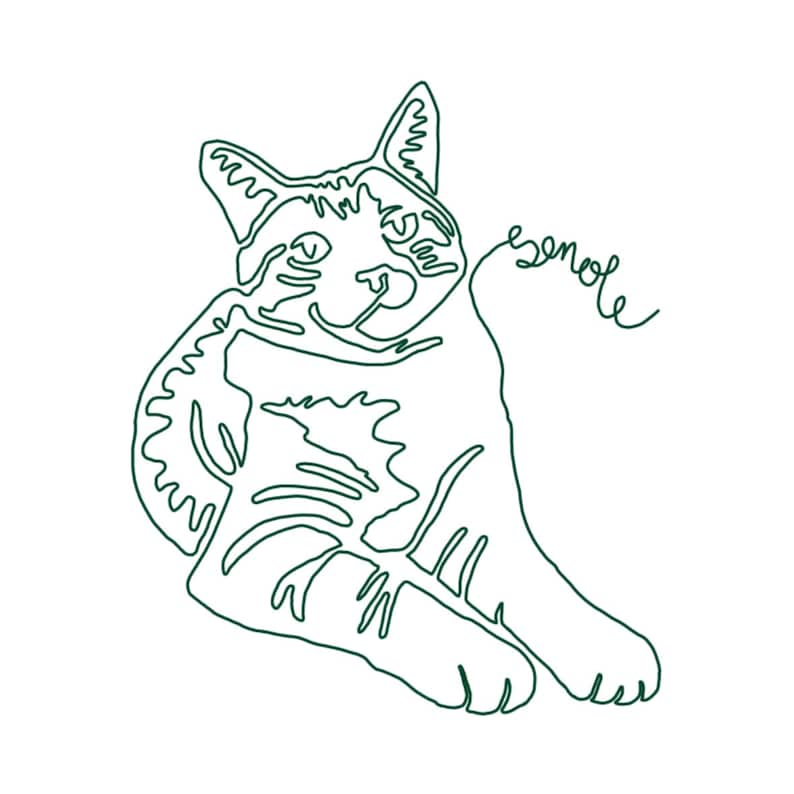 Custom Pet Line Drawing, Custom One Line Art, Single Outline Pet ...