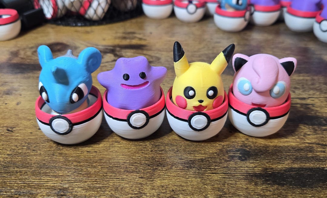Clicker Fidgets 3d Printed, Poké Clickers, Pocket Monster, Pokemon ...