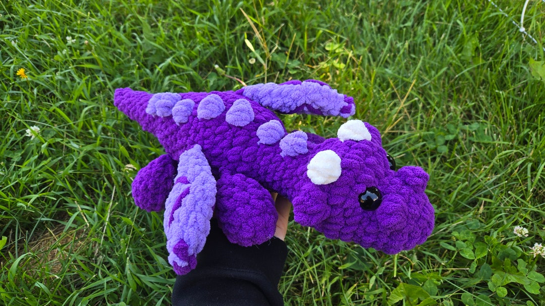 Crocheted Flying Dragon, Dragon, Cute, Crochet, Plushie, Ren Faire ...