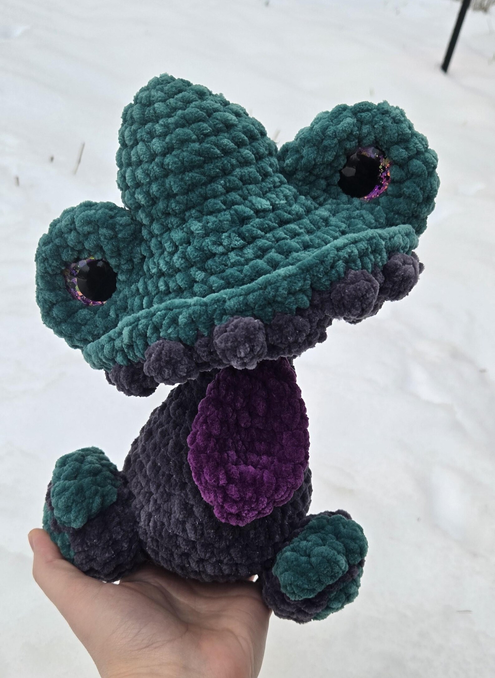 Crocheted Mushroom Monster, GUS the Mushroom Monster, Mushroom, Monster ...