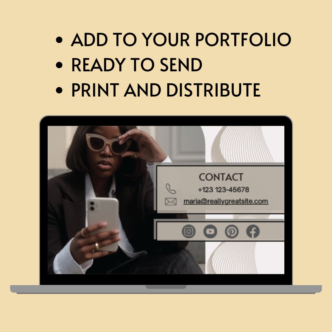 DIGITAL Editable Influencer/content Creator/ugc Rate Card Template ...