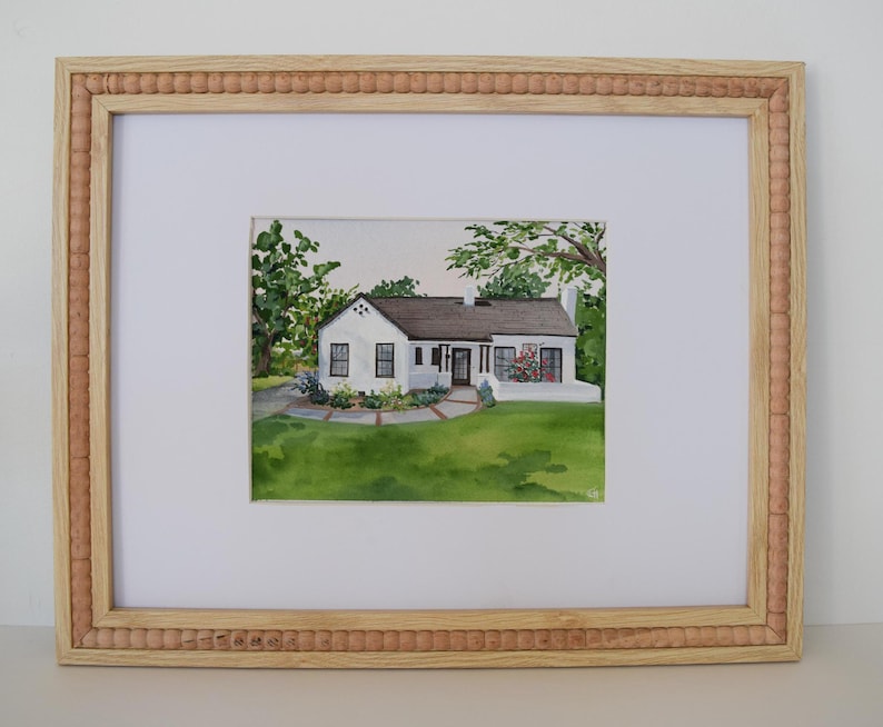 Custom Home Portrait | Hand-painted House Painting | Custom Watercolor ...