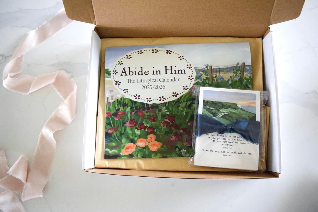 Liturgical Calendar Gift Set: Christian Scripture Verse Cards, 2025 ...