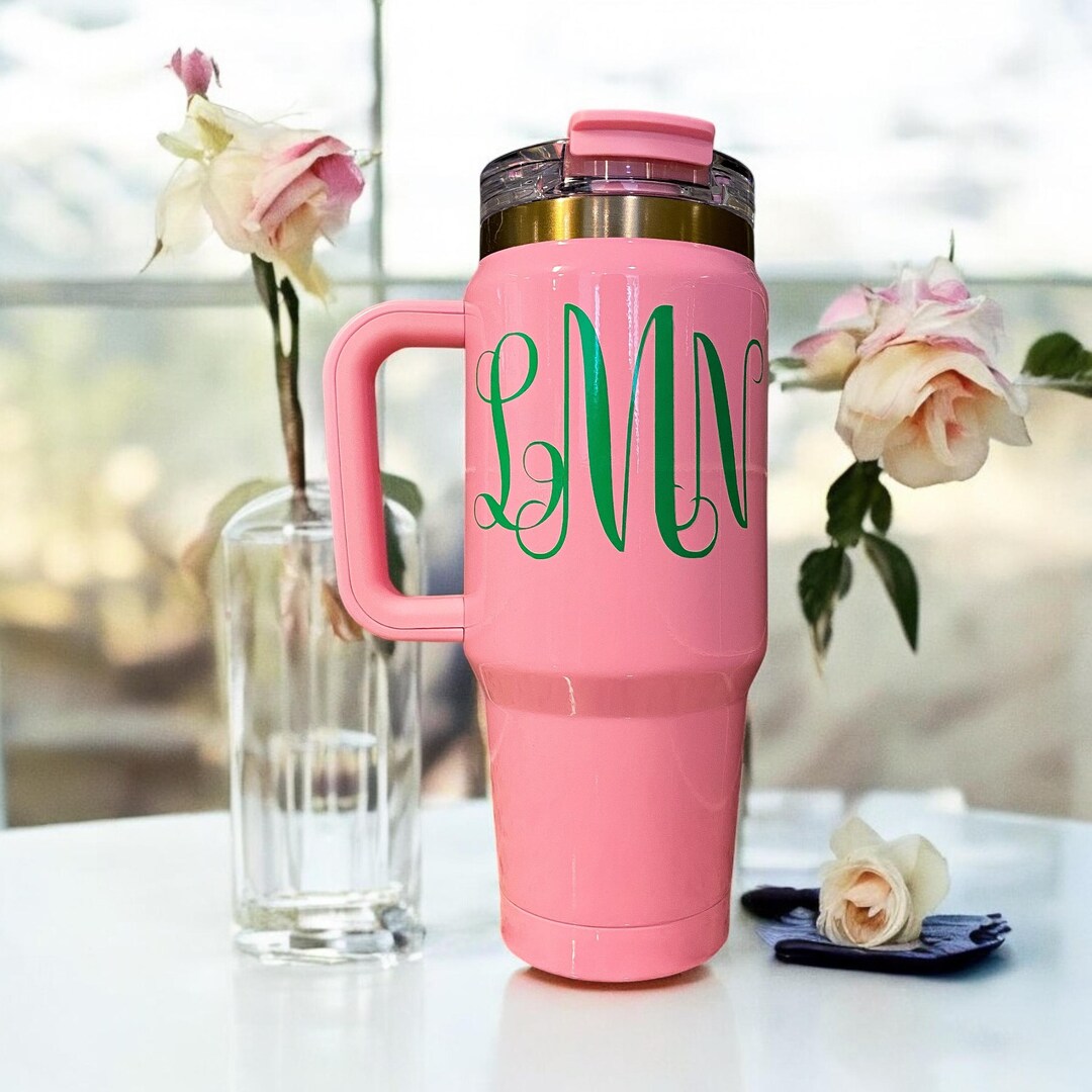 Personalized Tumbler With Monogram Custom Tumbler for Gift for Her ...