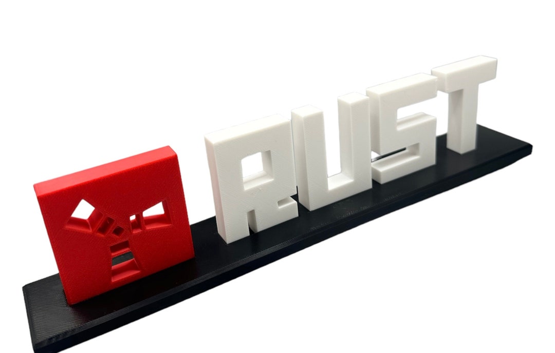 Rust Game 3D Aufsteller Logo: Die ideale Ergänzung für Rust-Fans und ...