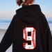 Custom Baseball Number Hoodie, Personalized Baseball Number Hoodie ...