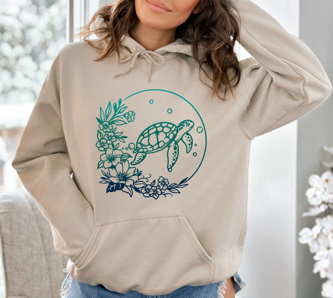 Sea Turtle Hoodie, Funny Turtle Hoodie, Respect Local Hoodie, Save ...