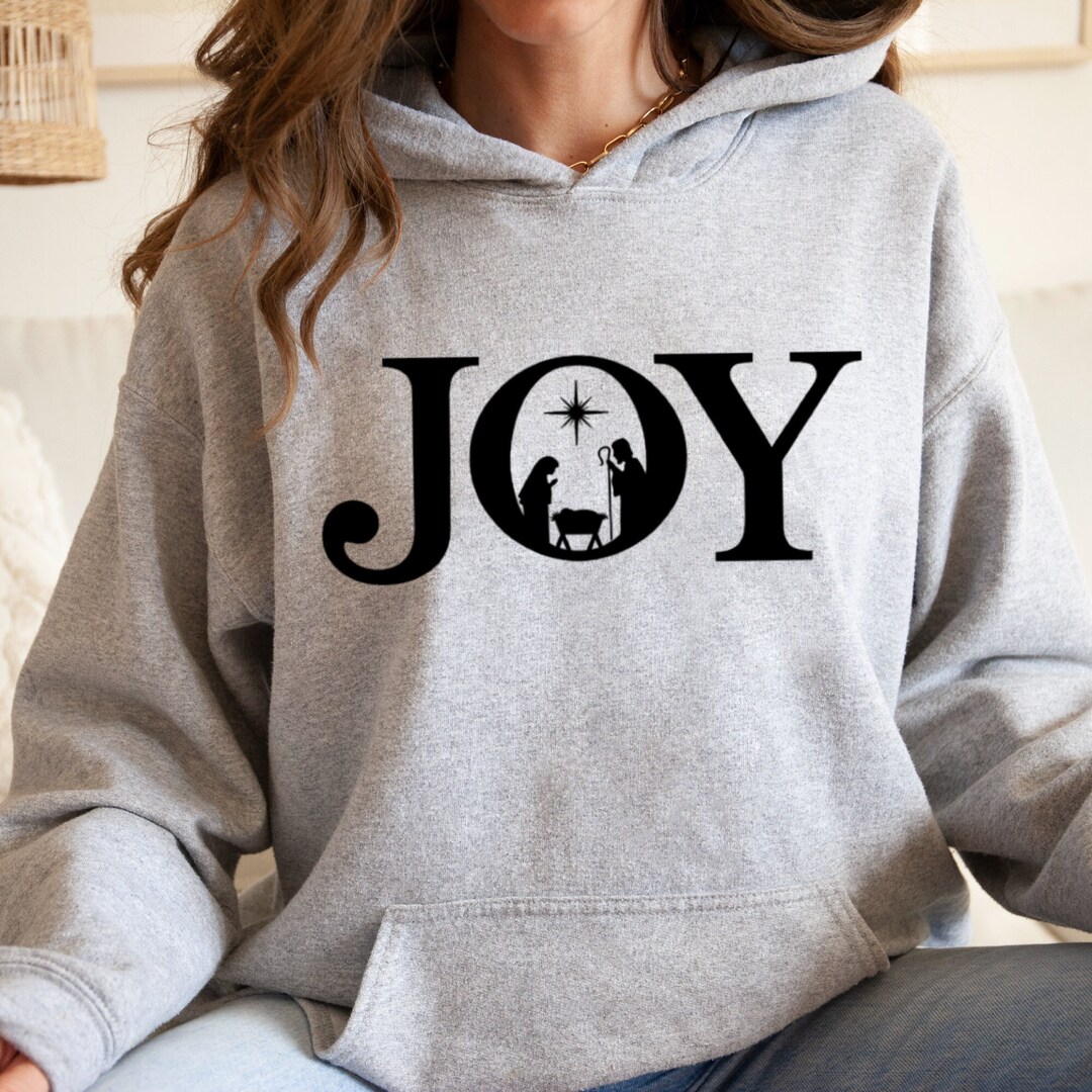 True Story Hoodie, Joy Christmas Hoodie, Jesus Lover Hoodie, Nativity ...