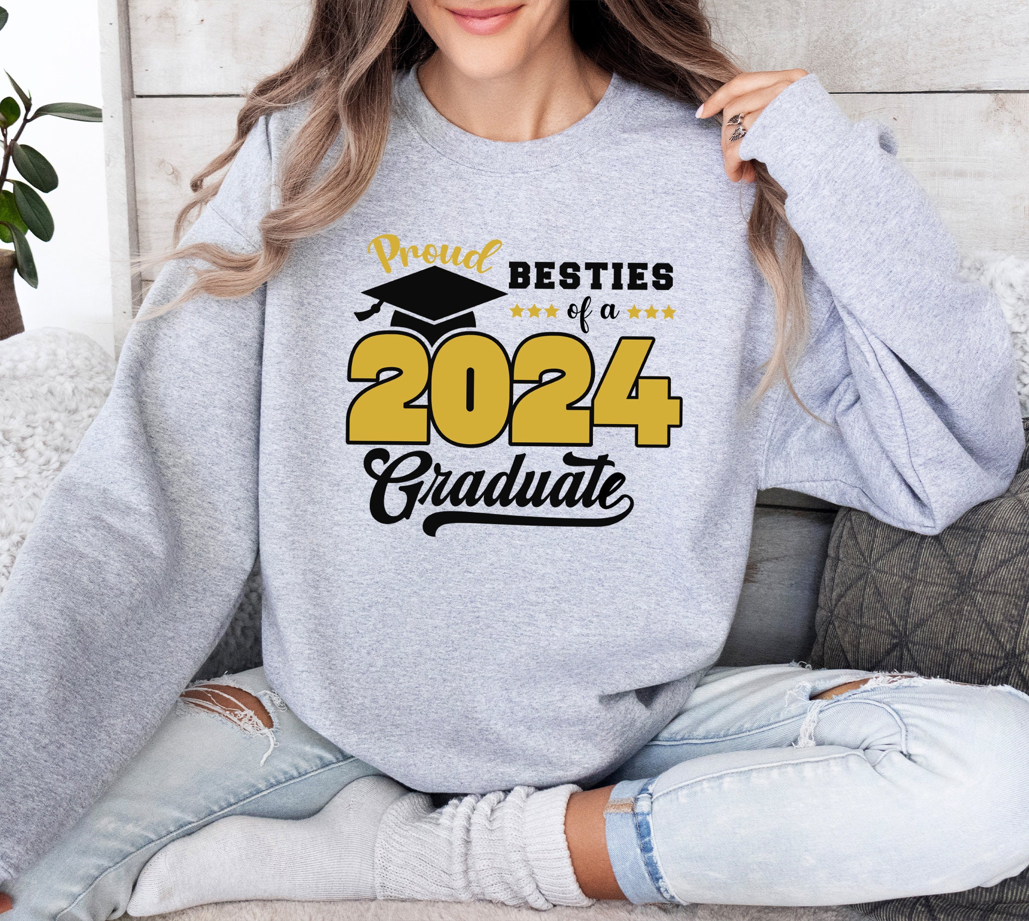 Proud of a 2024 Graduation Sweatshirt, Personalized Graduate Sweatshirt ...
