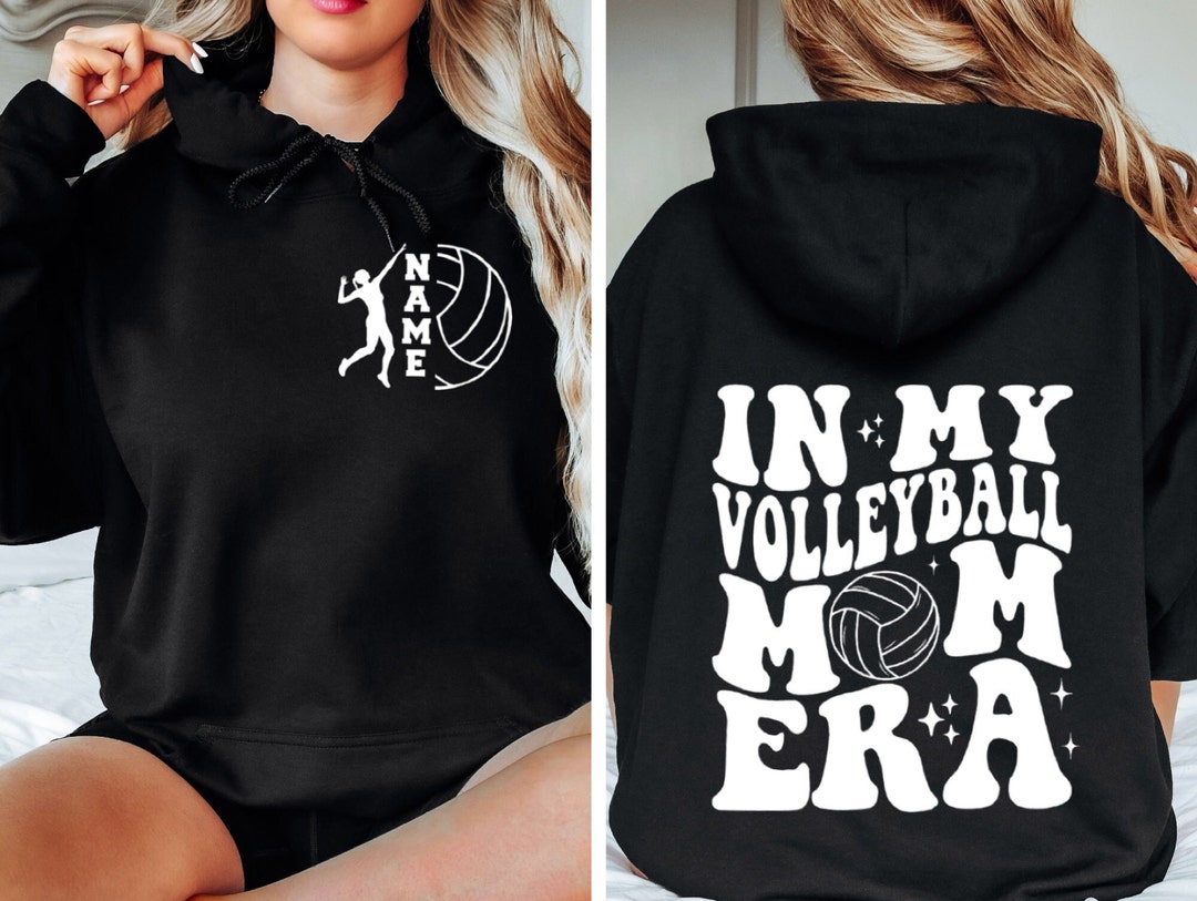 In My Volleyball Mom Era Hoodie, Custom Volleyball Mama Hoodie, Gift ...