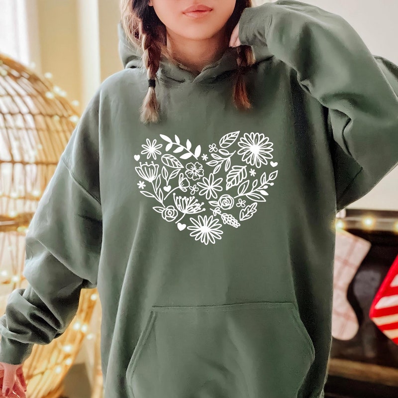Flower Hoodie - Etsy