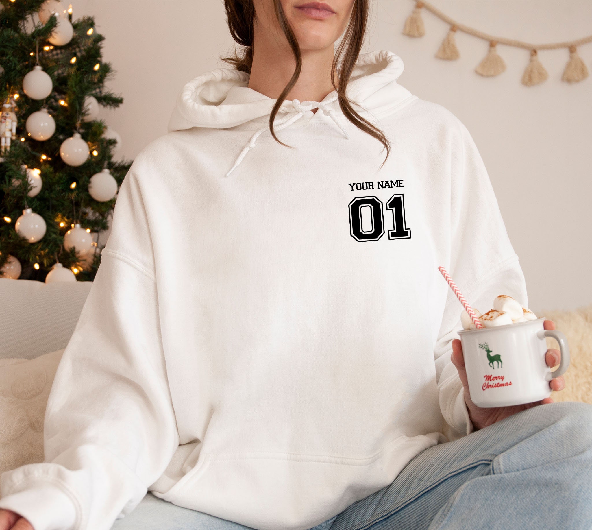 Custom Name and Back Number Hoodie, Custom Sports Hoodie,sport Team ...