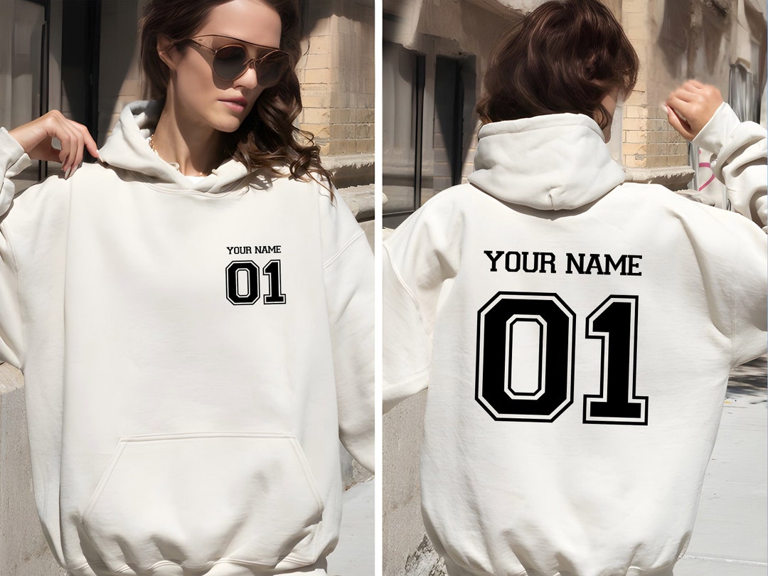 Custom Name and Back Number Hoodie, Custom Sports Hoodie,sport Team ...