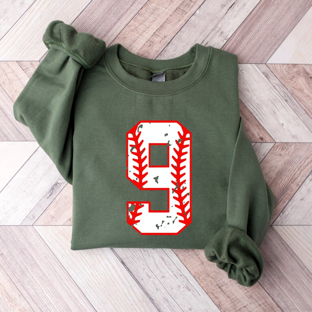 Custom Baseball Number Sweatshirt, Personalized Baseball Sweatshirt, in ...