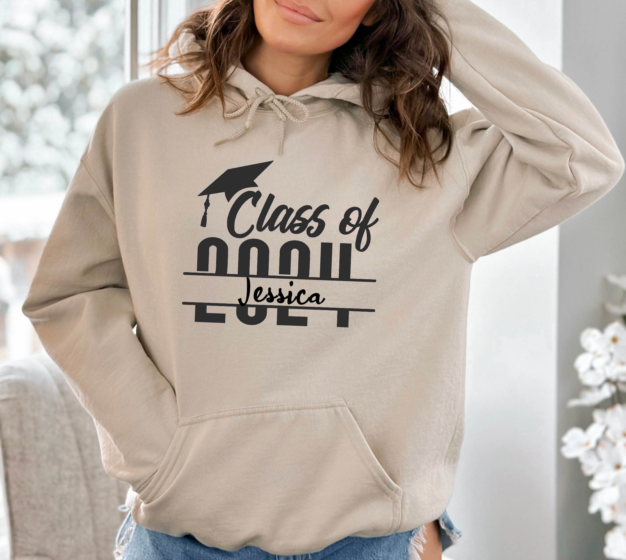 Personalized Class of 2024 Hoodie,custom Senior Hoodie,proud Graduate ...