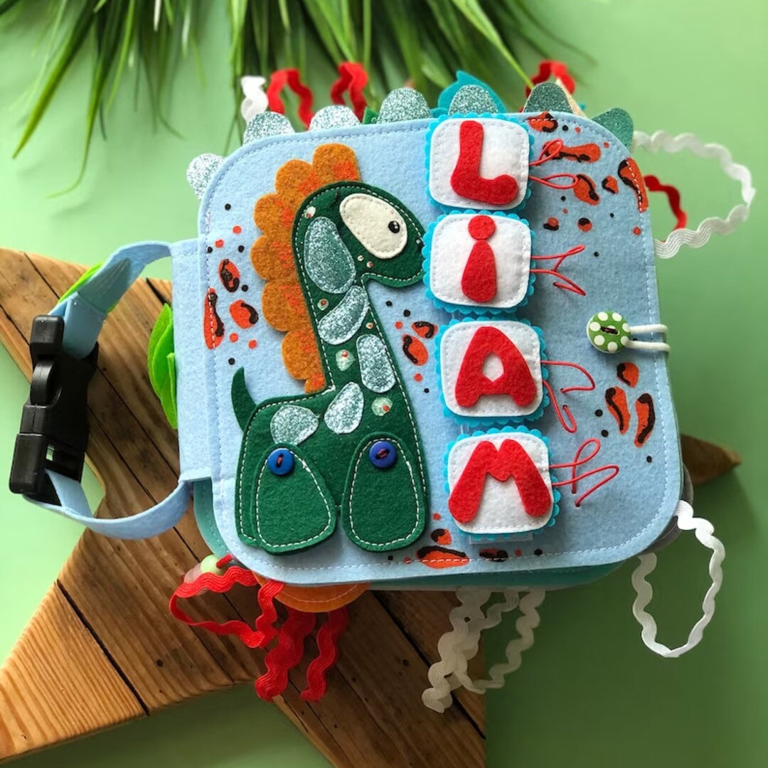 Personalized Quiet Book Sensory Soft Felt Book for Kids - Etsy