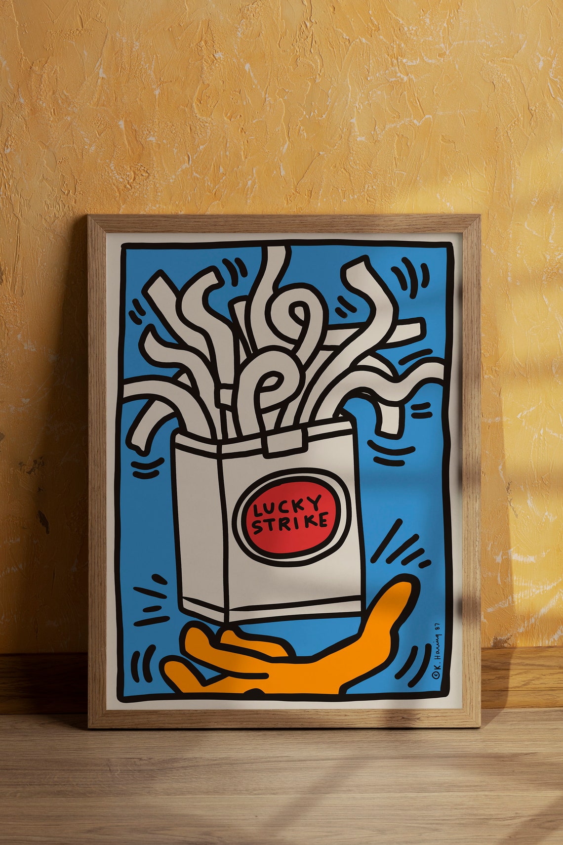 Keith Haring Print,digital Keith Haring Poster, Keith Haring Lucky ...