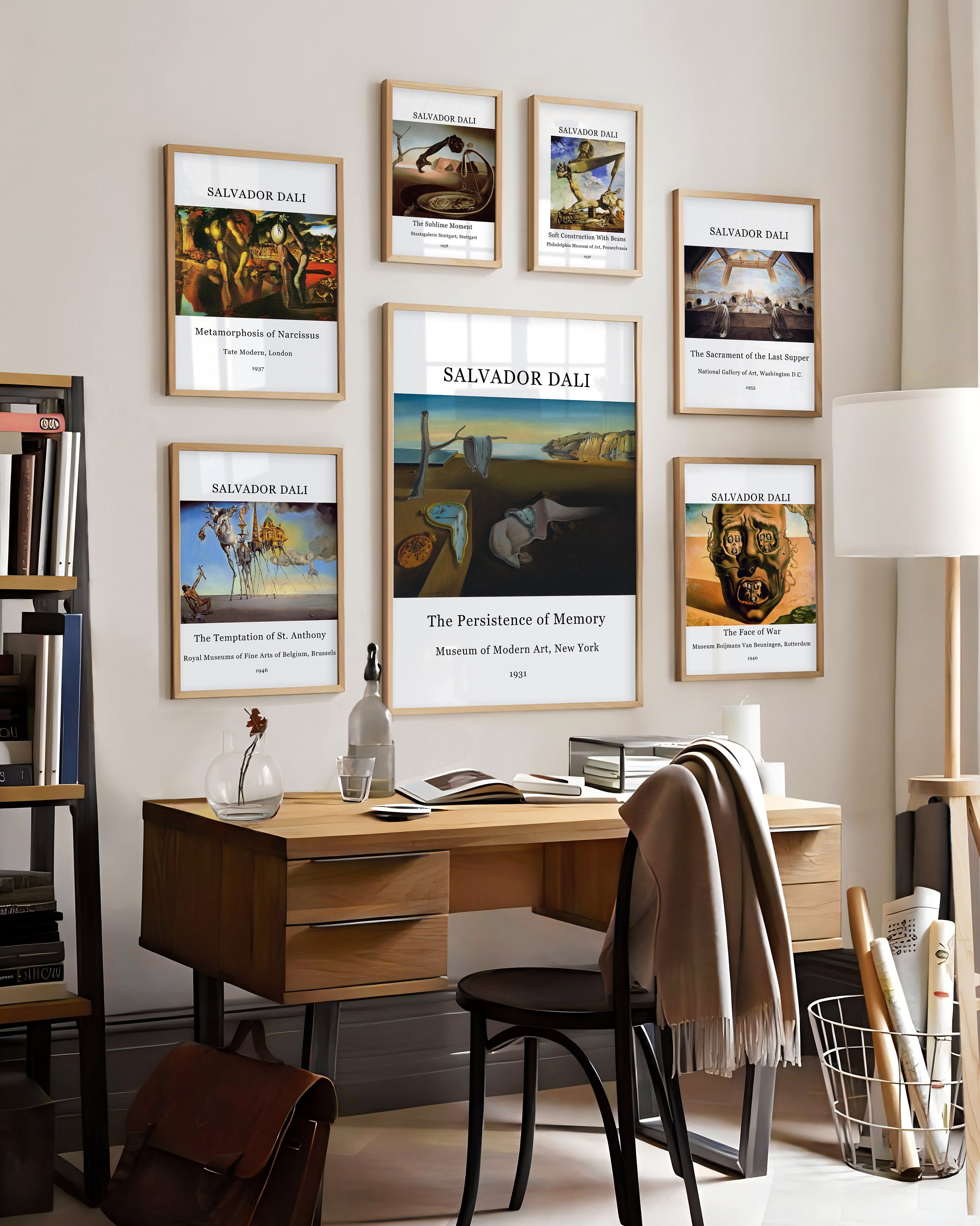 Set of 7 Salvador Dali Wall Art, Salvador Dali Signed Lithograph ...