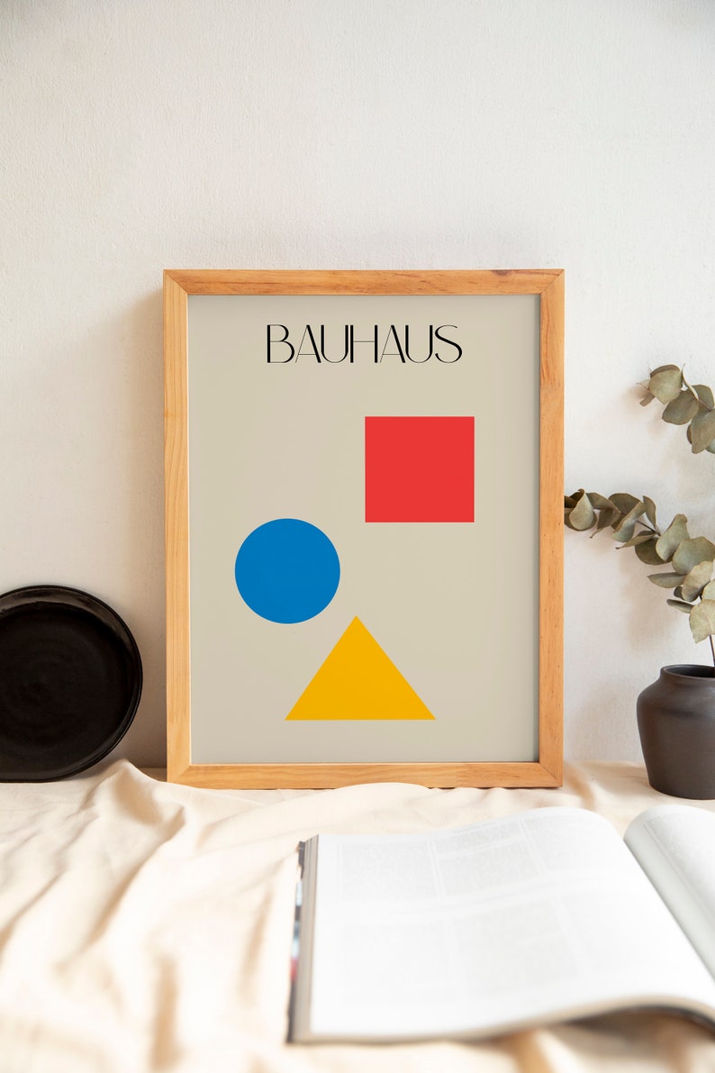 Set of 7 Bauhaus Printable Exhibition Posters, Retro Bauhaus Wall Set ...