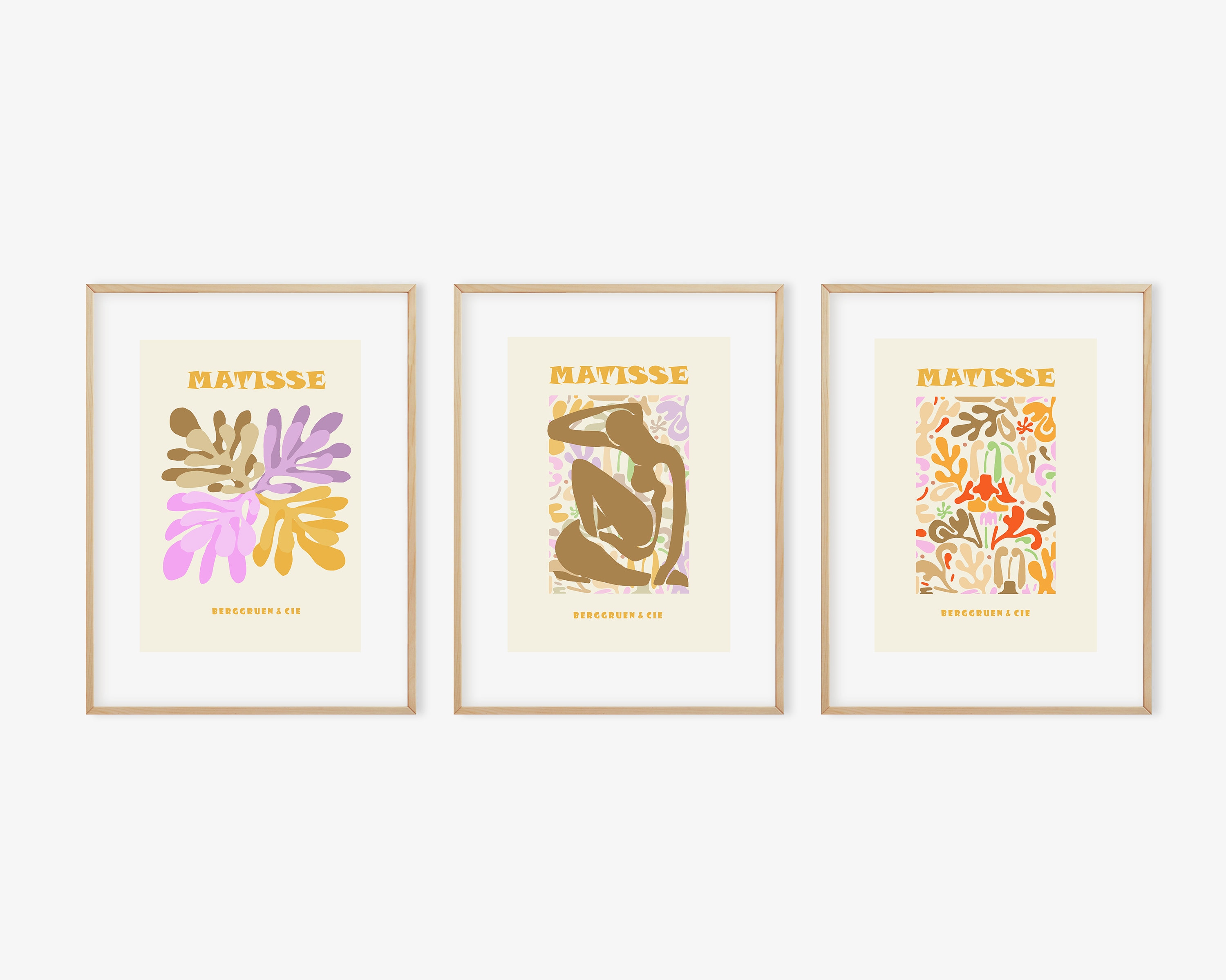 Henri Matisse Set of 3, Henri Matisse Print, Henri Matisse Rainbow Wall Set, Matisse Gallery ...