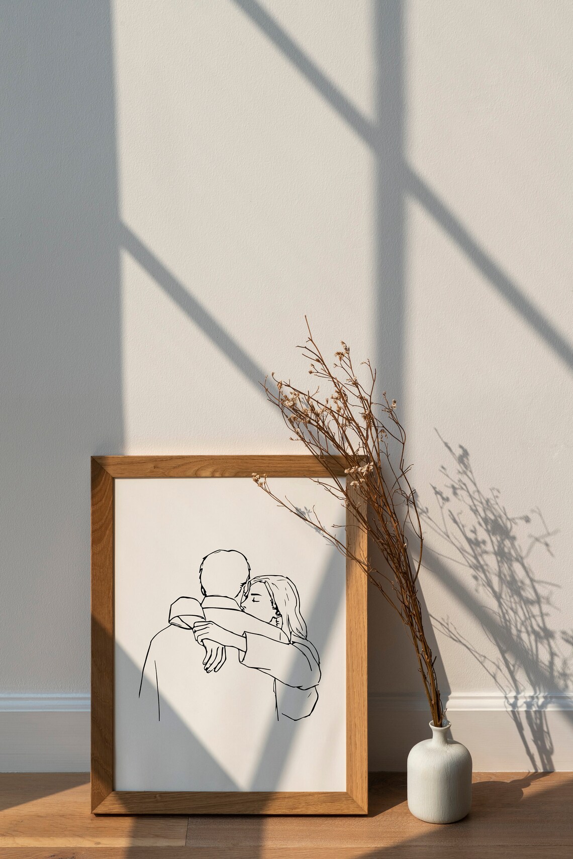 Set of 7 Couples Line Art Print, High Quality Minimalist Couple Wall ...