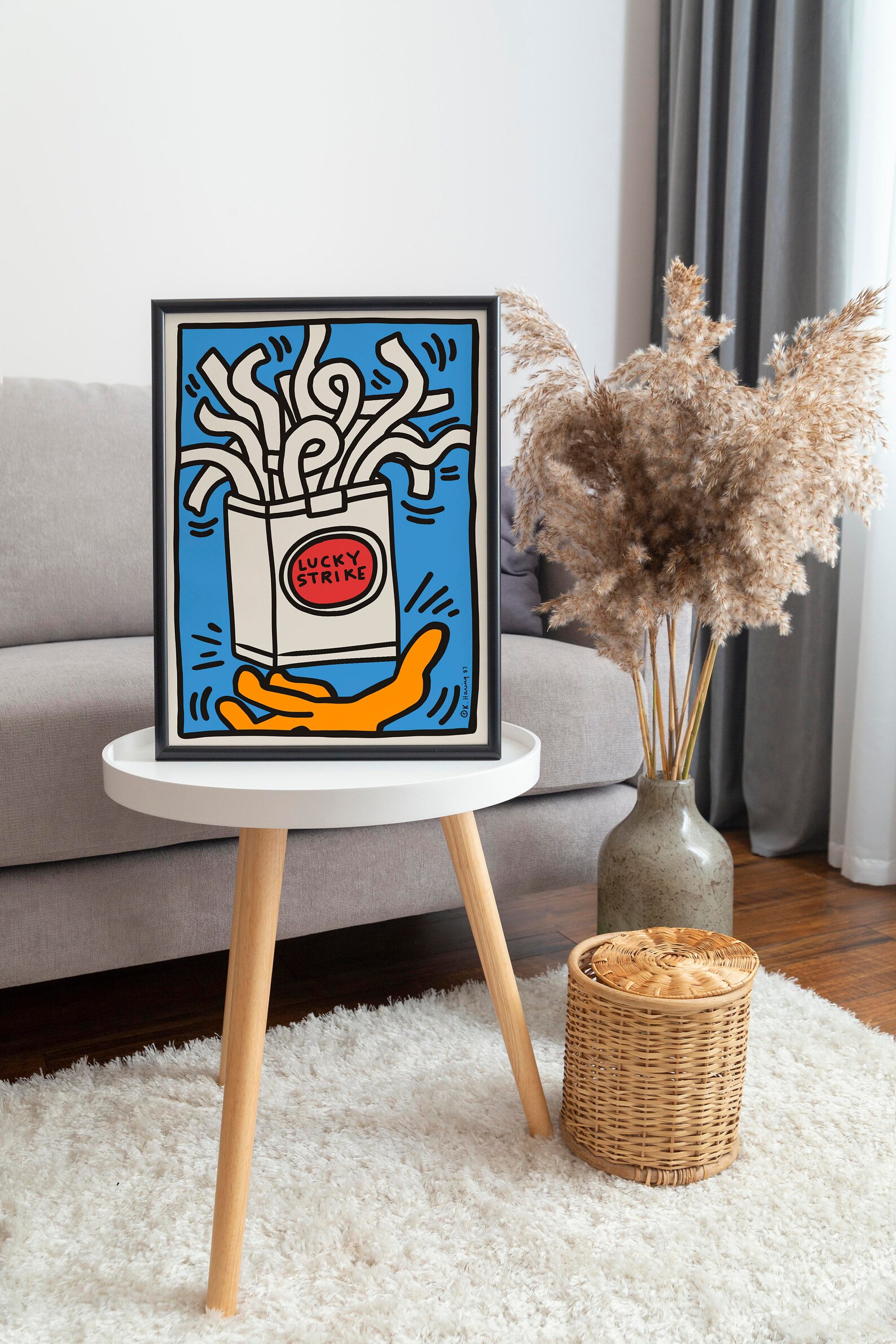 Keith Haring Print,digital Keith Haring Poster, Keith Haring Lucky ...