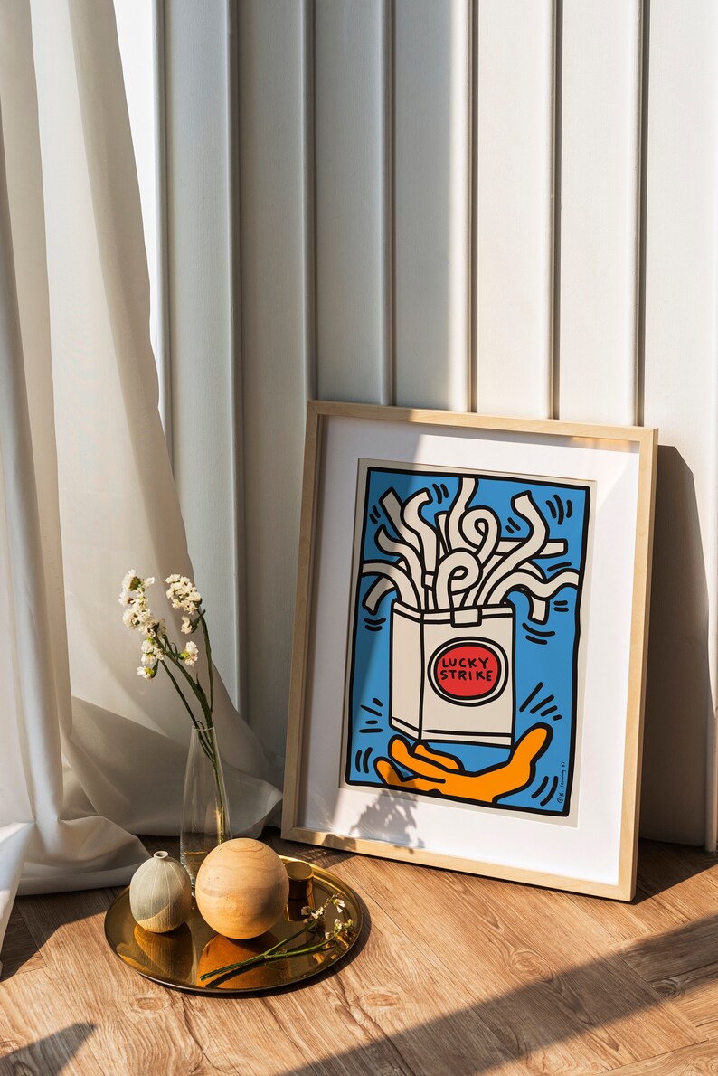 Keith Haring Print,digital Keith Haring Poster, Keith Haring Lucky ...