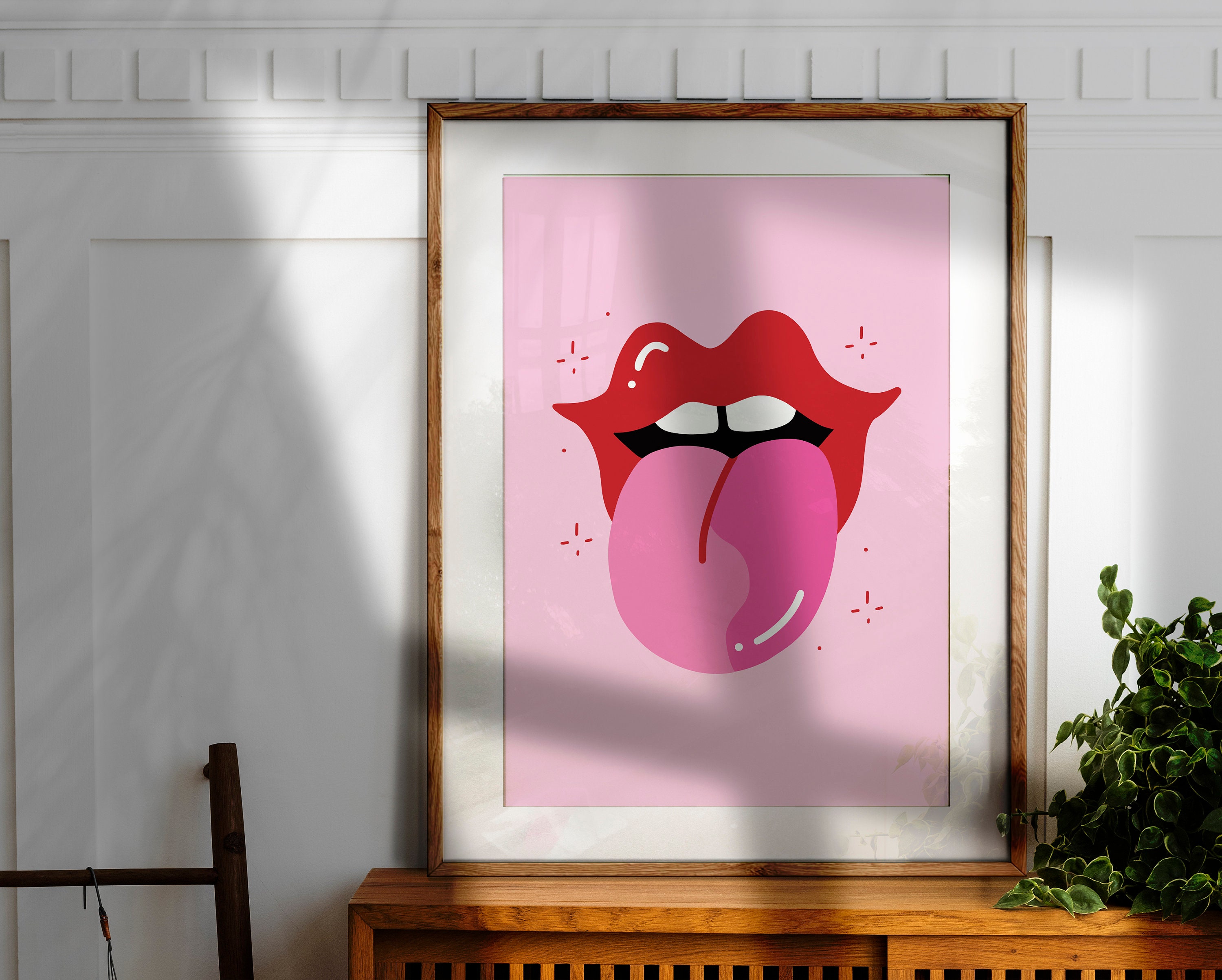 Pink Aesthetic Wall Art Set of 5, Pink Disco Ball Print, Pink ...