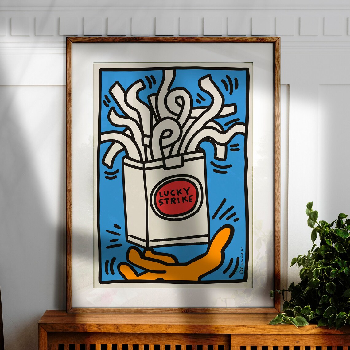 Keith Haring Print,digital Keith Haring Poster, Keith Haring Lucky ...