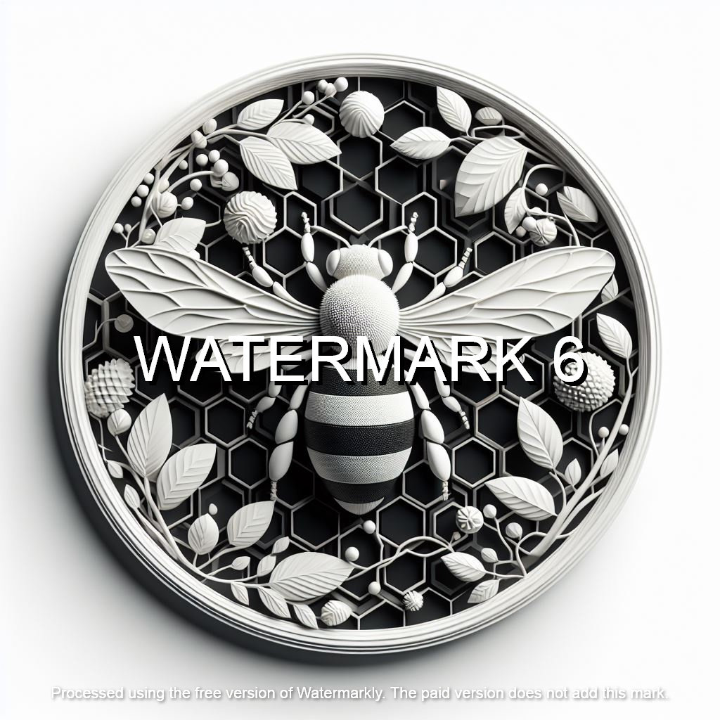 SIX High Quality 3D Honey Bee Designs Bundle Digital Design File Laser ...