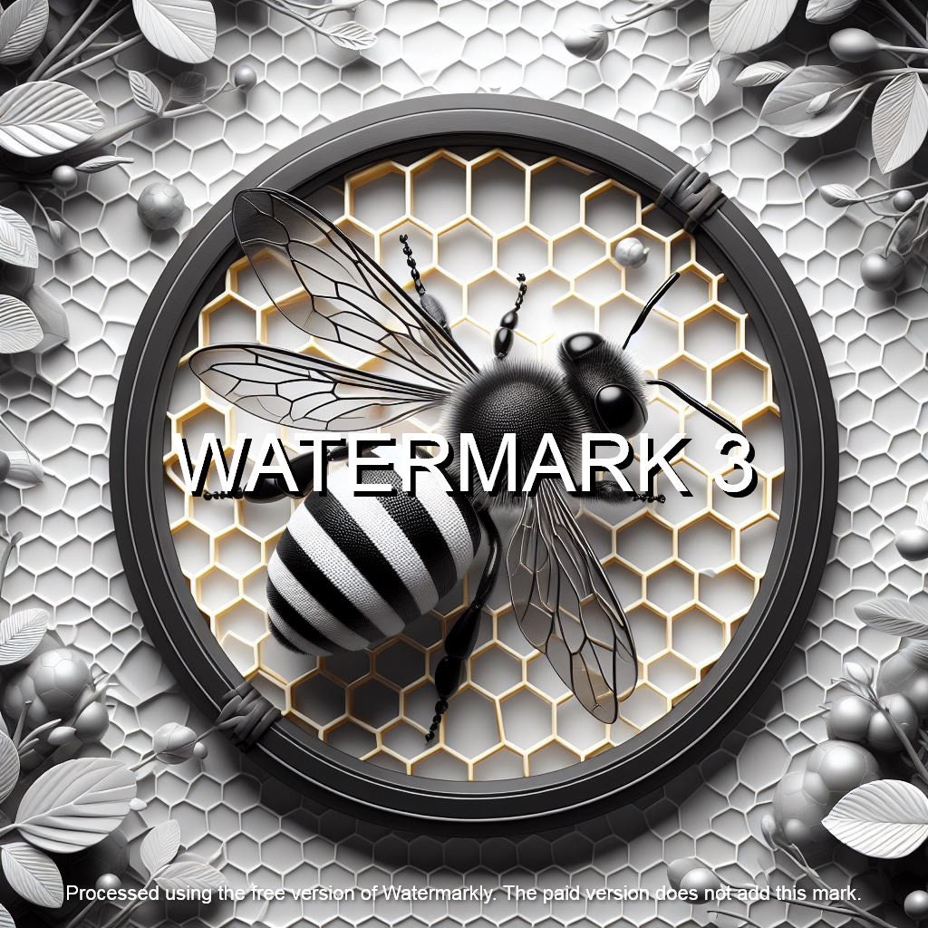 SIX High Quality 3D Honey Bee Designs Bundle Digital Design File Laser ...